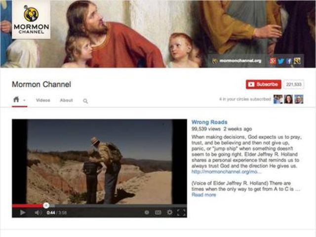 Mormon Channel fait un tabac sur YouTube
